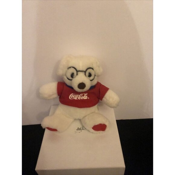 Unbranded | Toys | Coca Cola 8 Polar Bear With Glasses Plush 998 Rare ...